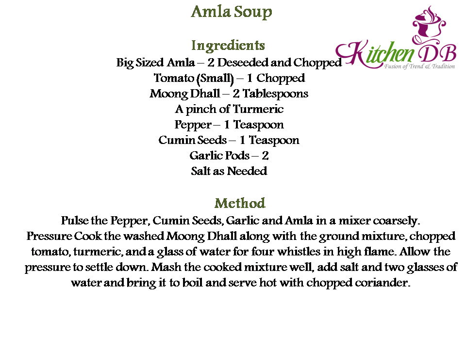 Amla / Nellikai Soup – KitchenDB – My Passion for Healthy Cooking